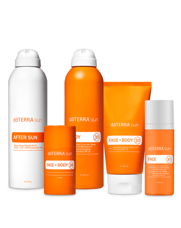 kit solaire minéral pour le visage et le corps Sun dōTERRA | Essence ...